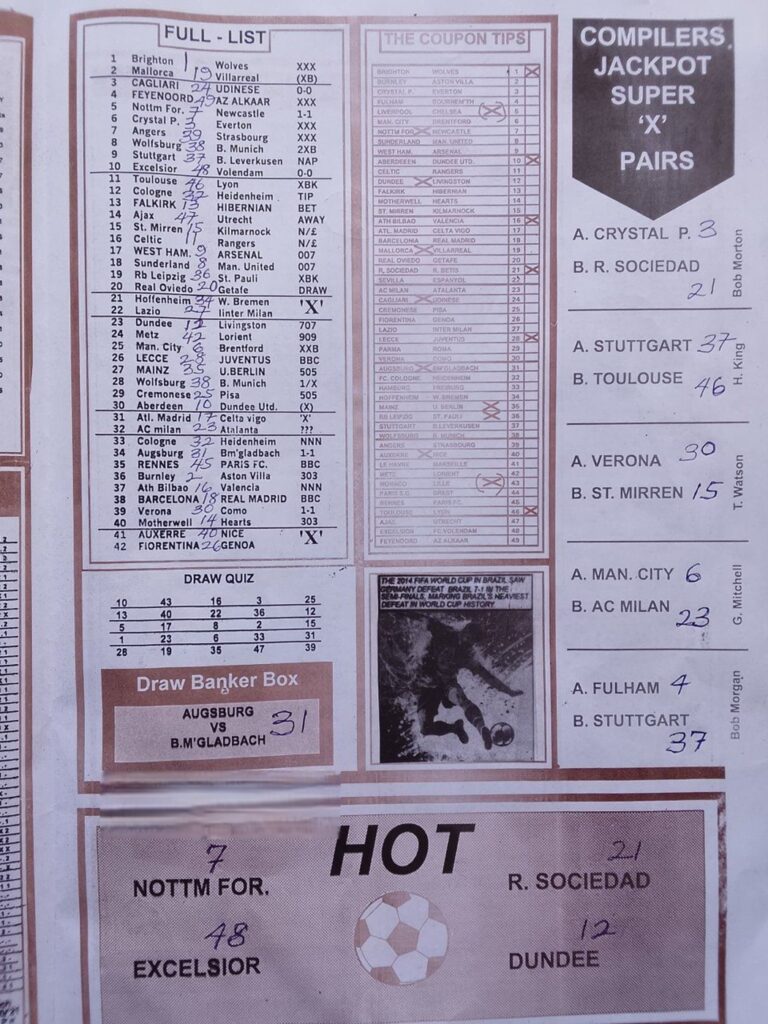 Current Week 45 Pool RSK Papers 2026: Capital Int'l, Soccer 'X ...